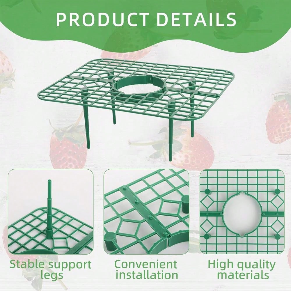 5Pcs Square Strawberry Support Rack Green Strawberry Stand Holder Plant ...