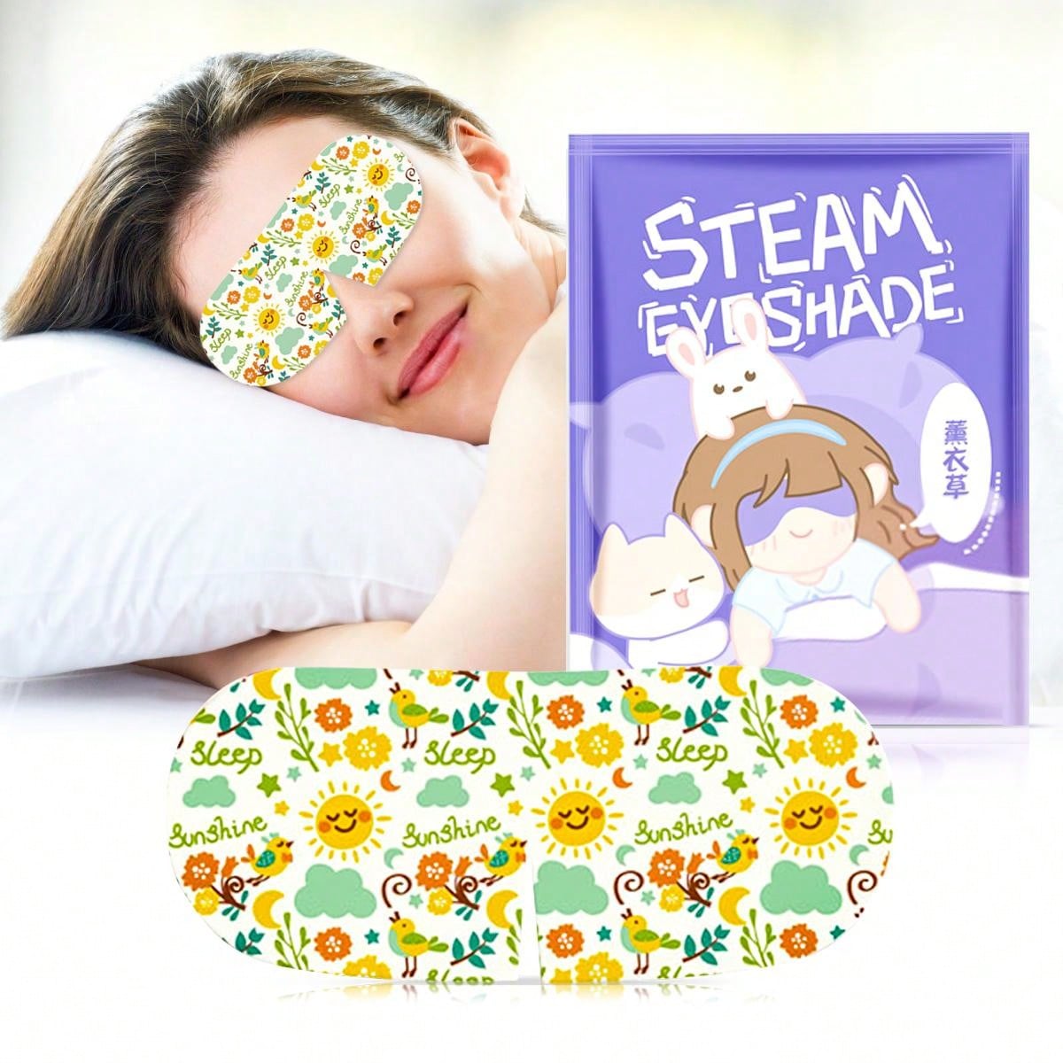 10 Pcs Steam Eye Mask, Eye Masks For Dry Eyes Dark Circles And ...