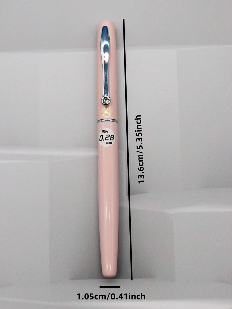 1pc/Macaron Metal Fountain Pen- Suitable For School Writing ...