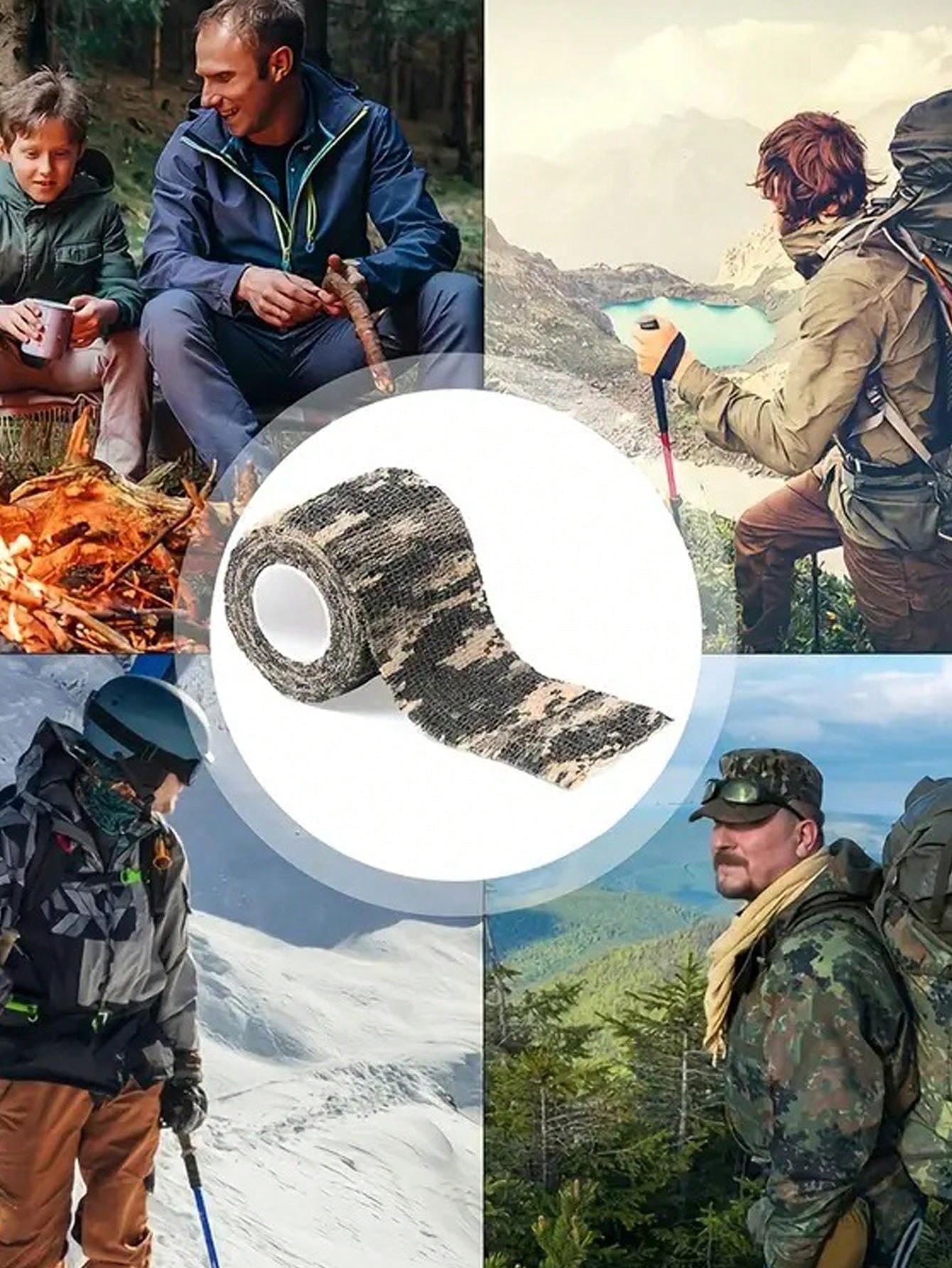 1 Roll 1.97inch X 177.17inch Non-Woven Fabric Self-Adhesive Wrap Fabric ...