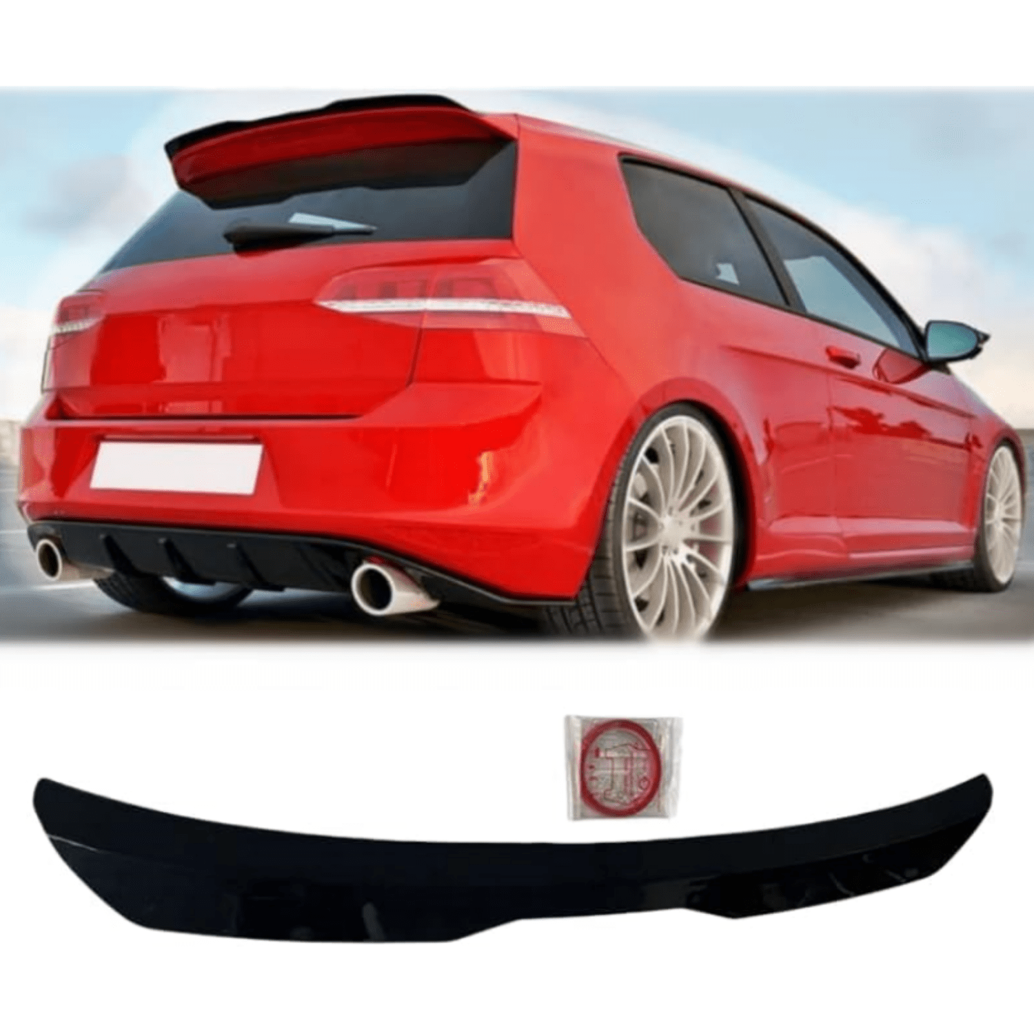 Hodeffior Auto Heckflügel, Auto Heckspoiler Mit Klebeband, Modifizierte ...