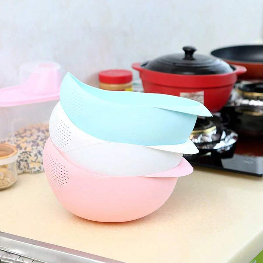 1pc Multifunctional Rice Washing Sieve, Kitchen Rice Washer, Vegetable ...