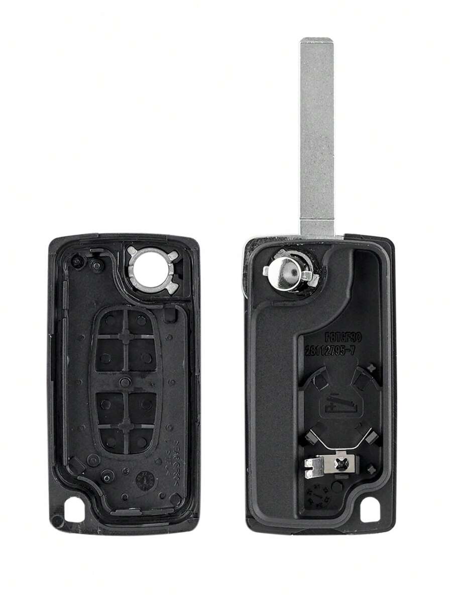 2 Buttons Flip Key Fob Shell Case Replacement For Peugeot 107 207 307 ...