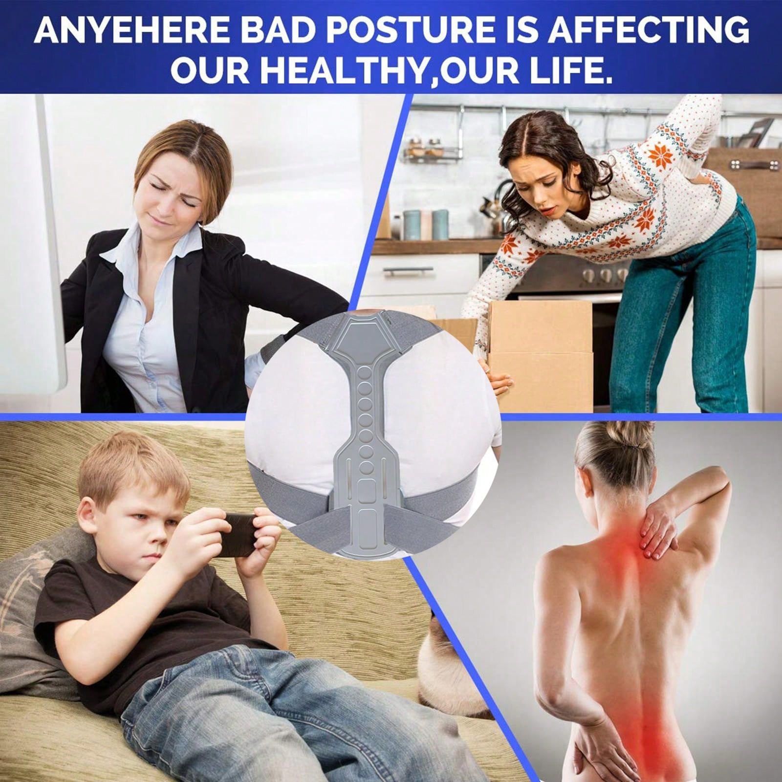 Back Brace Posture Corrector For Women And Men, Shoulder Straightener ...