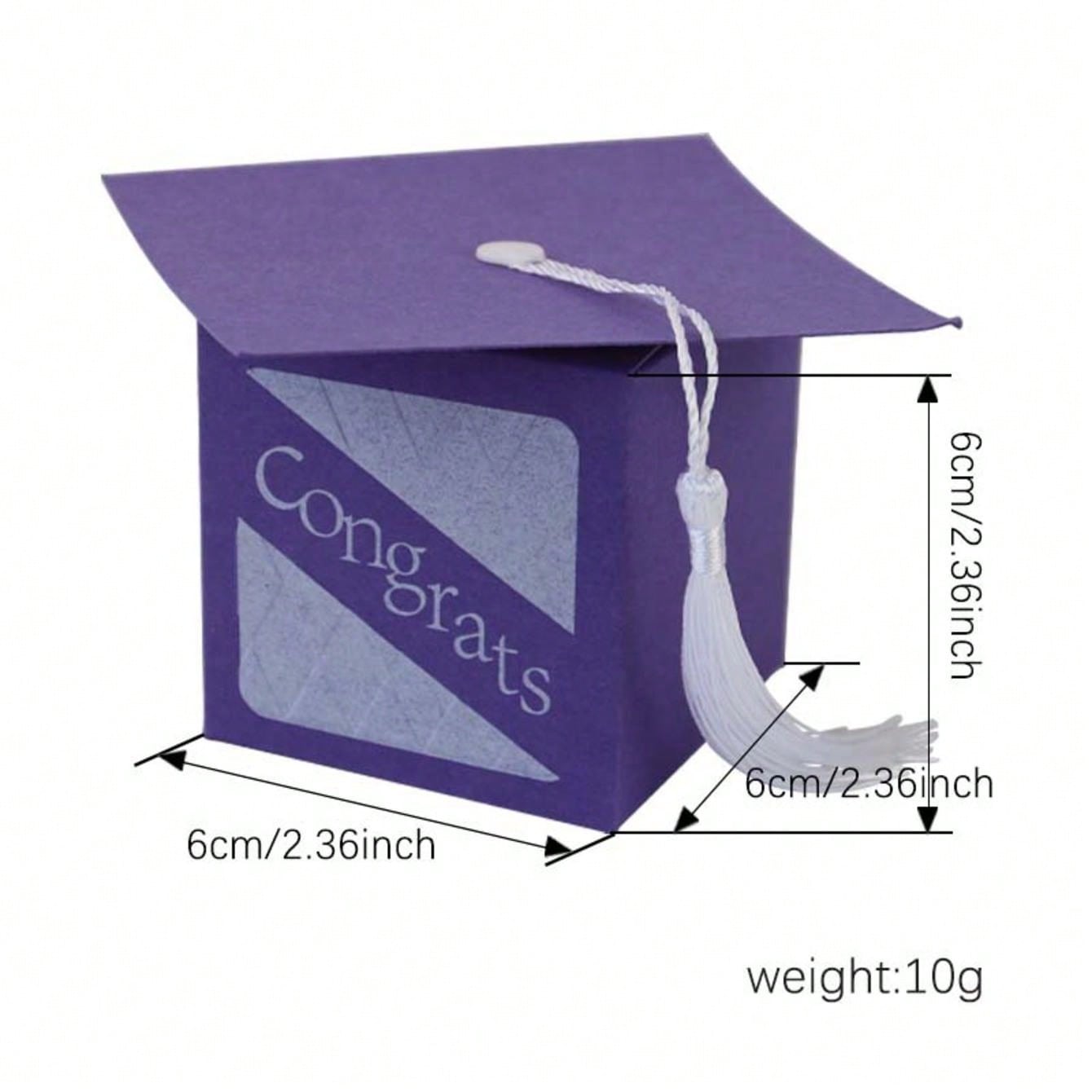 4pcs Bachelor's Cap Shaped Gift Boxes, Cute Hat Packaging Boxes, Candy ...