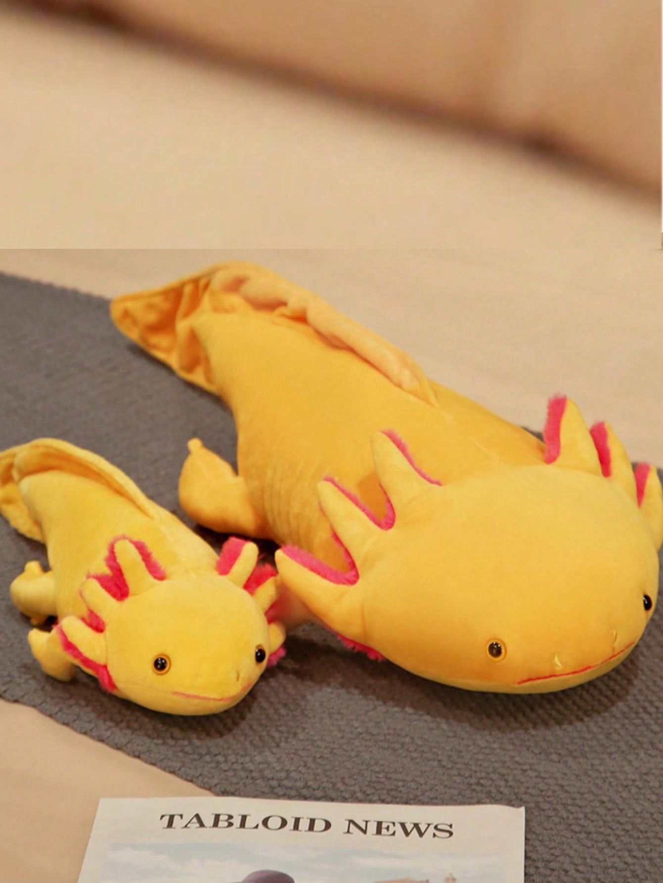 2 Sizes Cartoon Axolotl Plush Axolotl Plush Realistic Ambystoma Creepy ...