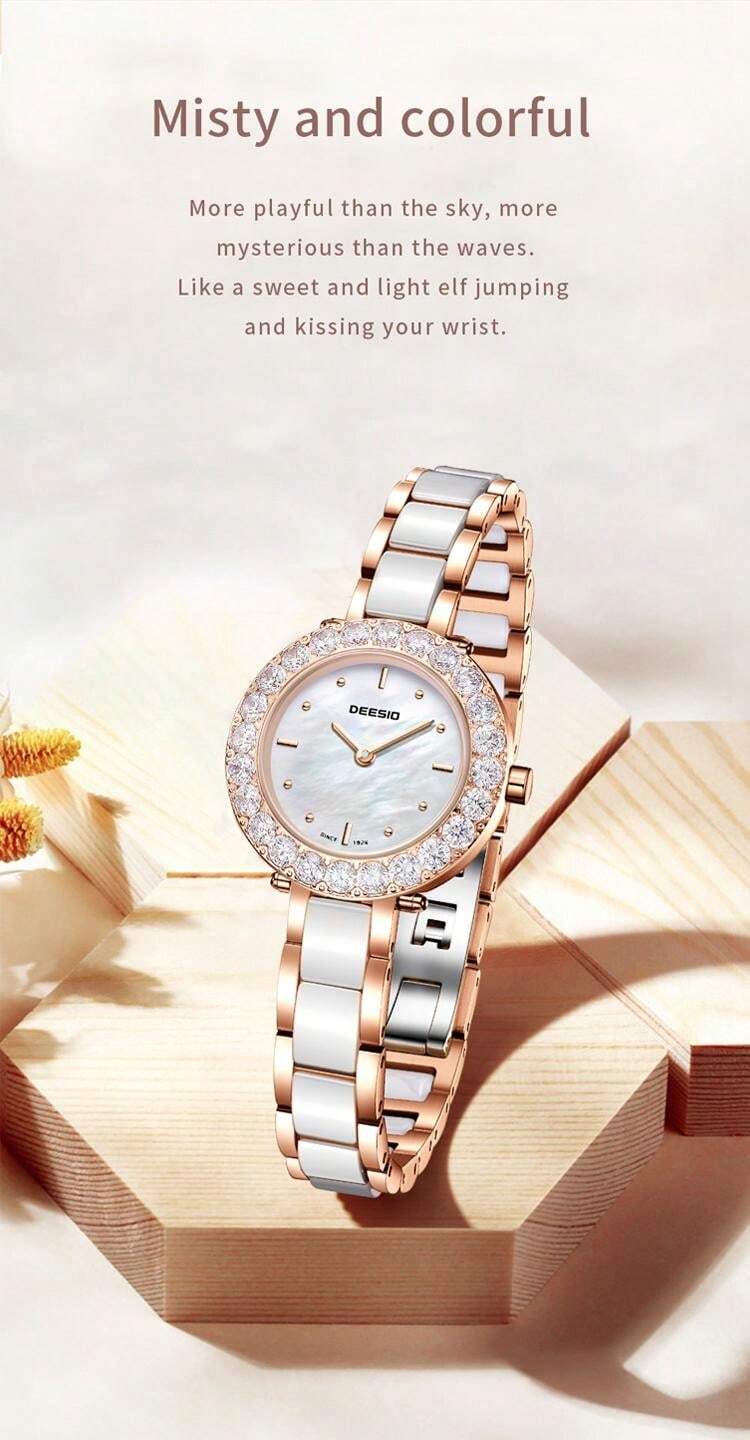 Deesio 1pc Deesio Fashionable & Elegant Women's Quartz Watch, Japanese ...
