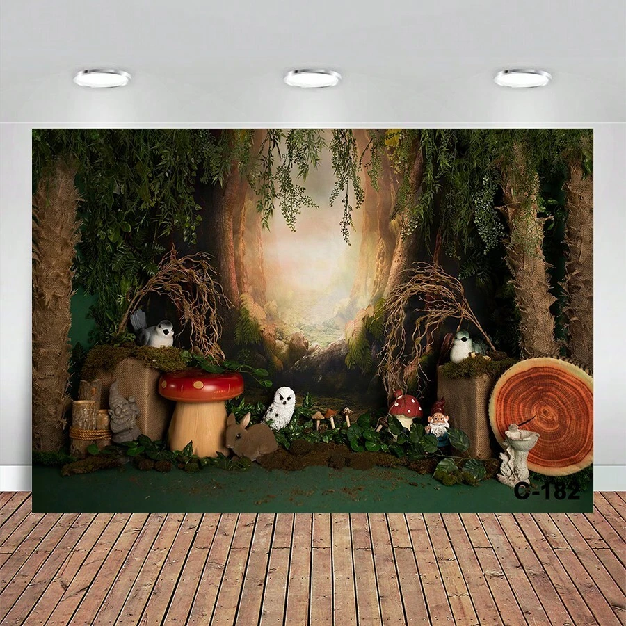 Photography Background Jungle Animals Tropical Wild One 1st Birthday ...