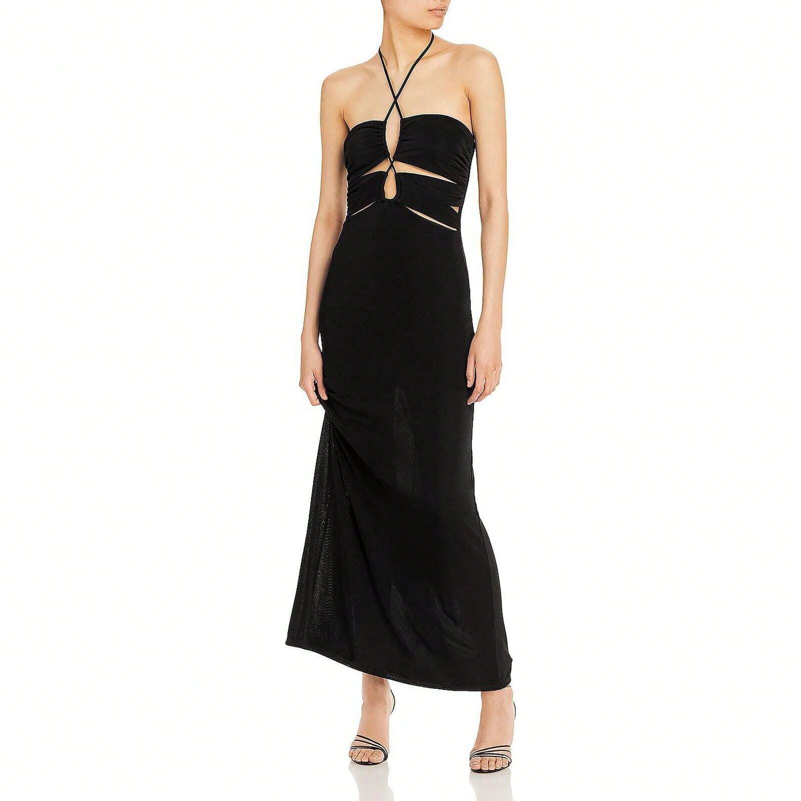 Fore FORE Womens Maxi Adjustable Halter Dress | SHEIN USA
