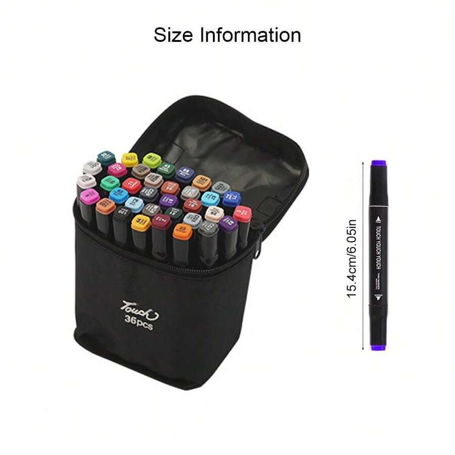 24/36/48 Colors Dual-Tip Alcohol Based Art Markers Set, Coloring Brush ...