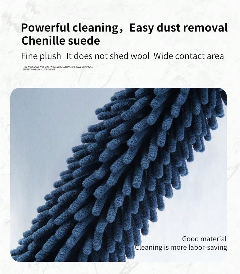 1pc, Chenille Telescopic Dust Duster, Washable Dusters, Extendable Pole Detachable Cleaning ...