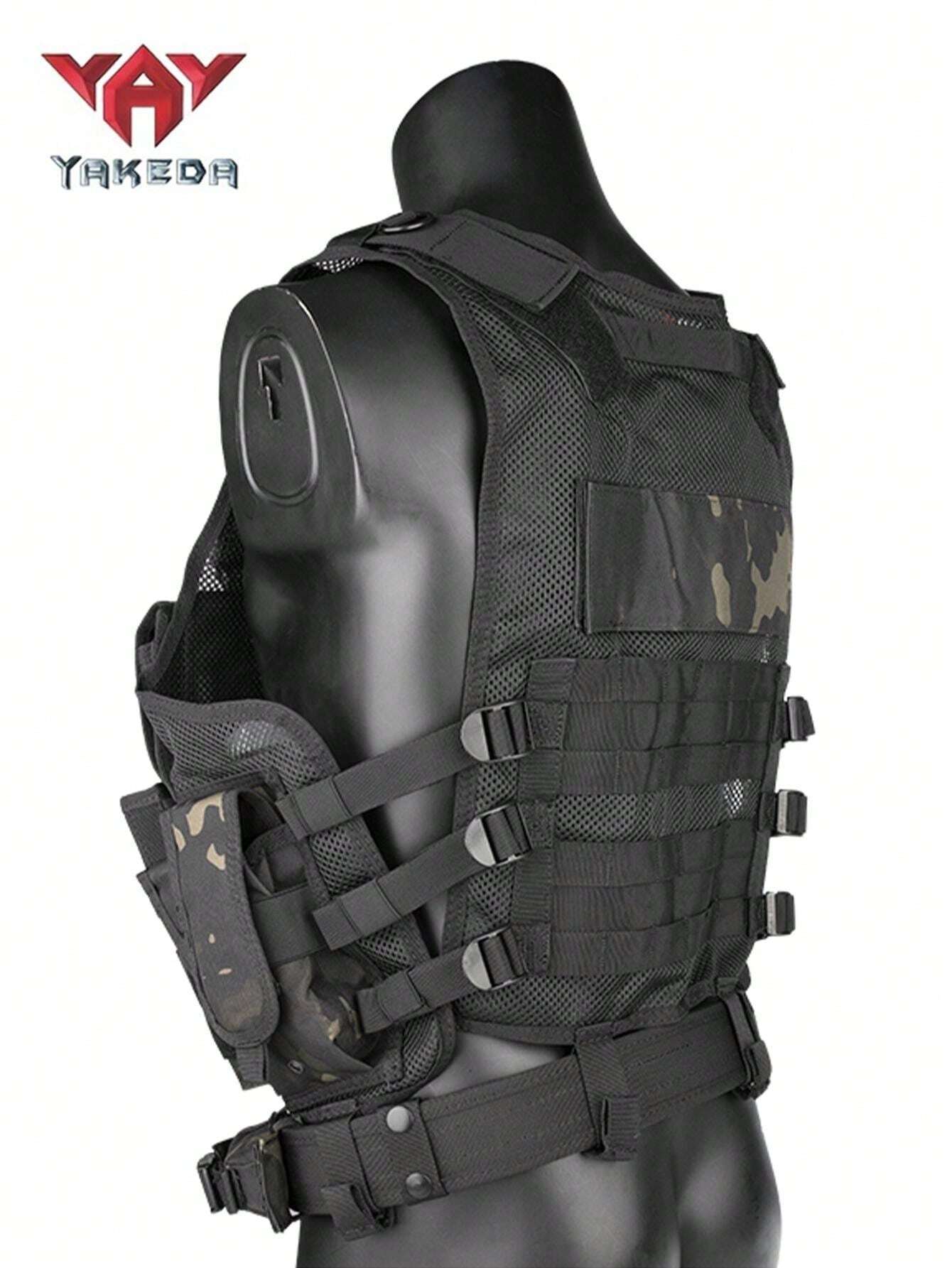Yakeda Mesh Breathable Training Vest, Multifunctional Tactical Plate ...