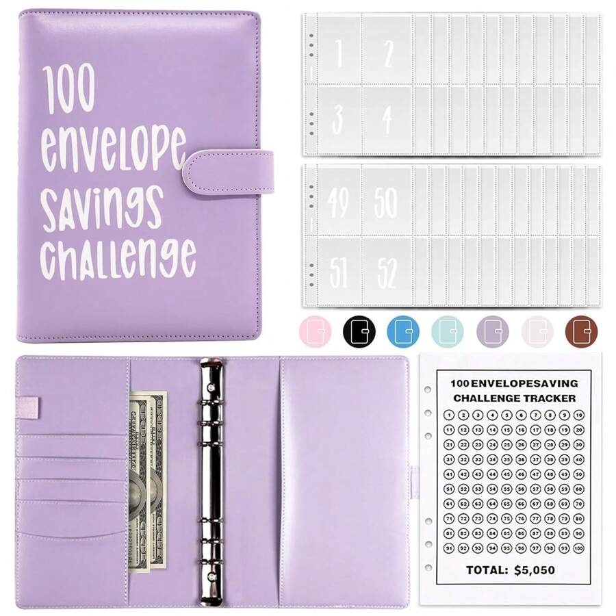 100 Envelopes Challenge Binder Money Saving Challenge Budget Binder ... 100 Envelopes Challenge Binder Money Saving Challenge Budget Binder ...