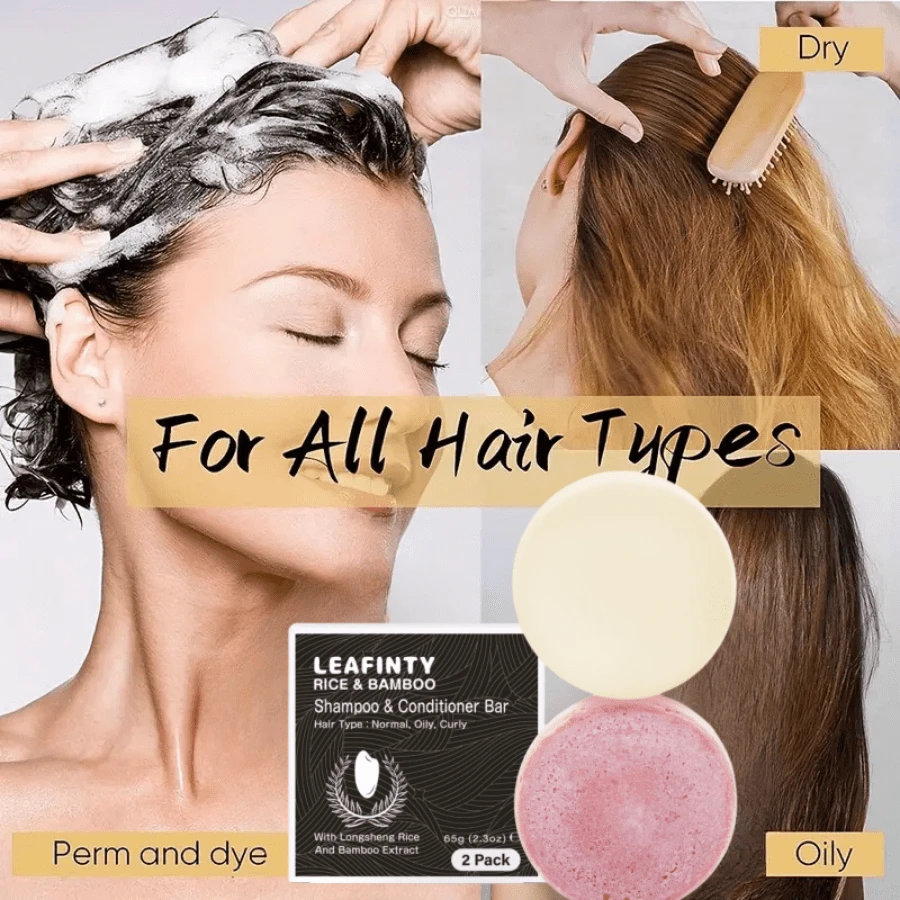 Rice Water Shampoo Bar | 2-In-1 Fermented Rice Water Solid Shampoo And ...