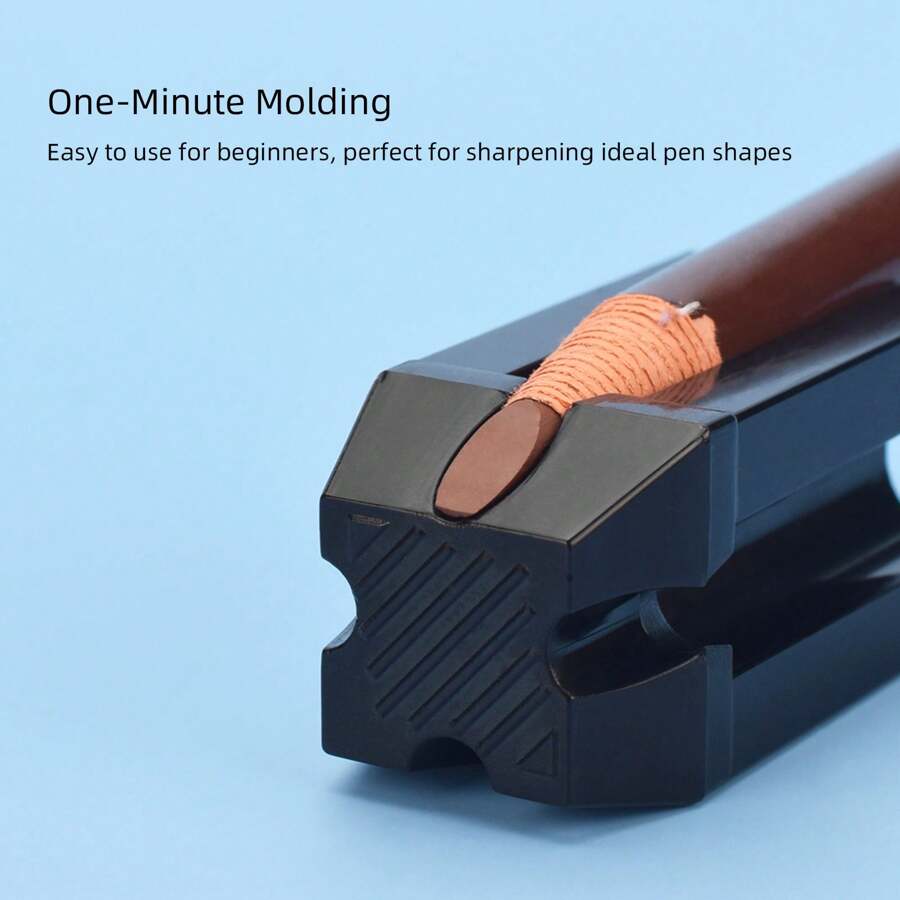 1pc Black Electroplated Plastic 4-Hole Pencil Sharpener (For ...