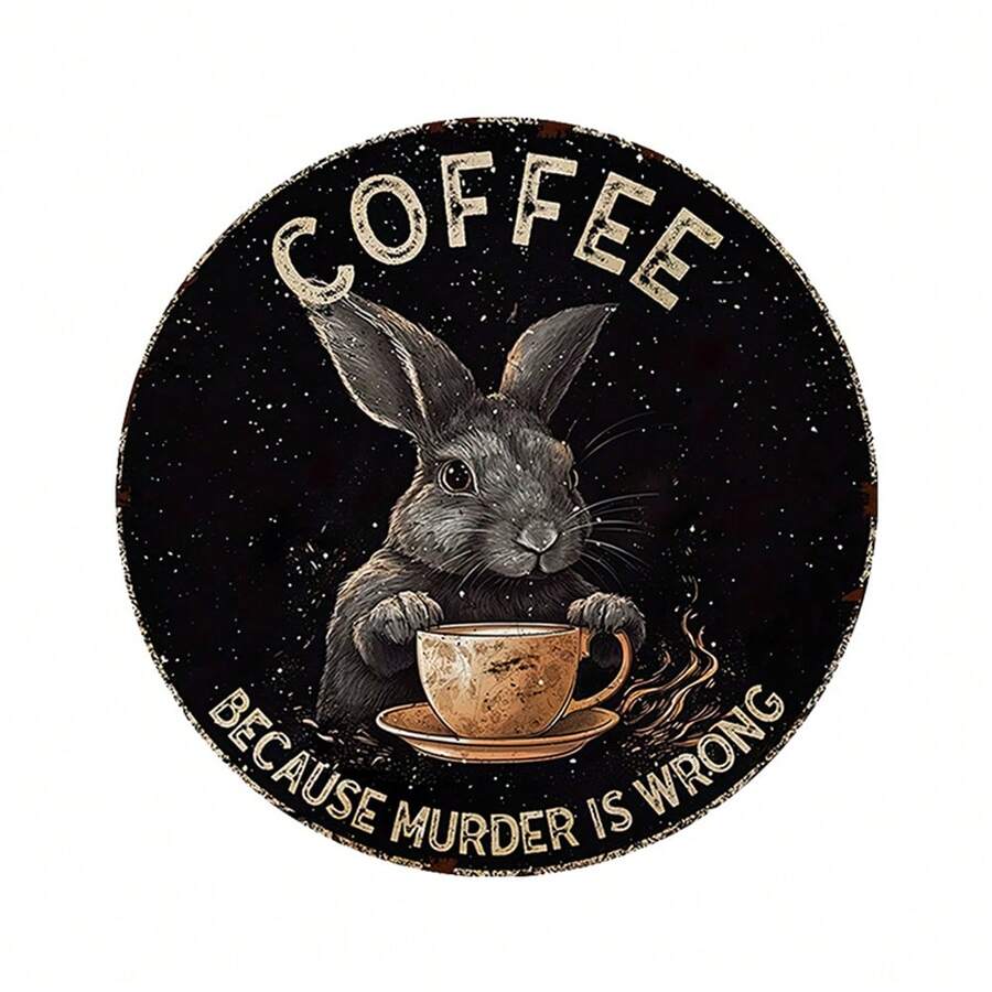 1pc, Circular Metal Sign, Vintage Round Tin Sign, Nostalgic Funny Iron ...