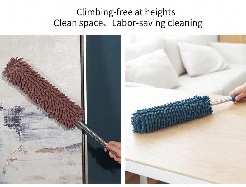 1pc, Chenille Telescopic Dust Duster, Washable Dusters, Extendable Pole ...