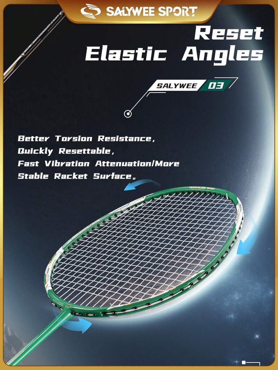 2pcs Racket With Free Bag Carbon Badminton Racquet Holy Warriors Series ...