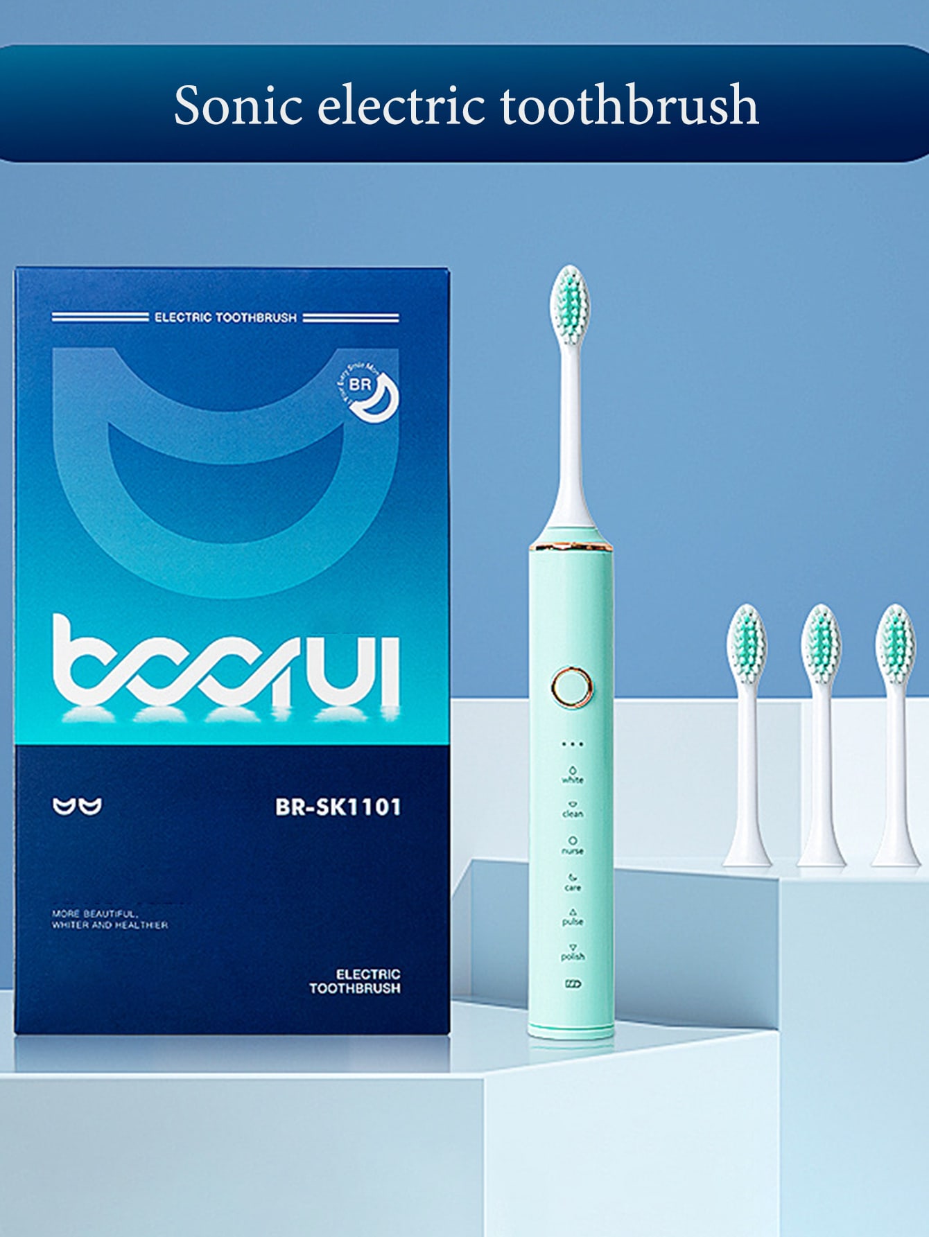 FDA Accepted Sonic Electric Toothbrush Smart Timer For Adults With 90 ...