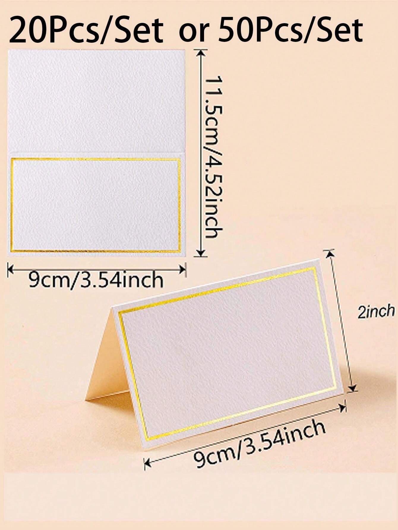 Table Card Wedding Name Card,Gold And Silver Stamping Table Cards ...