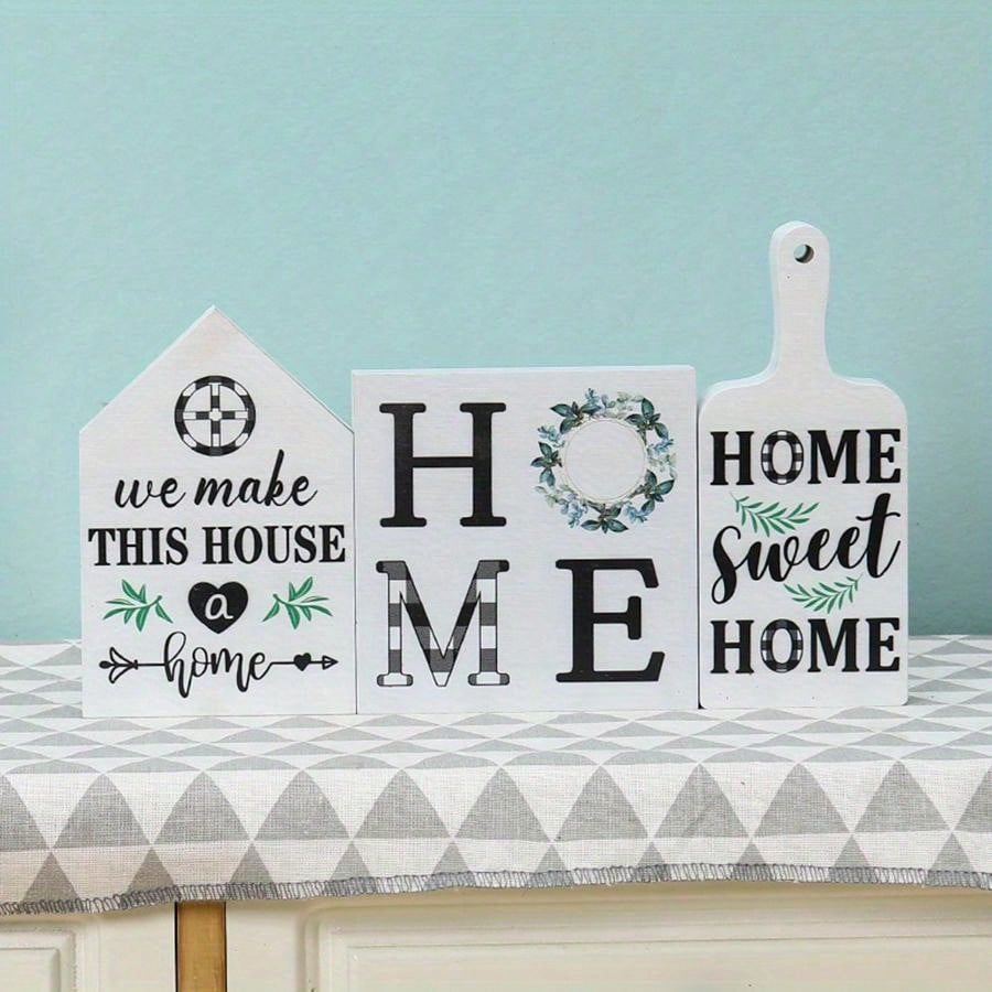 Wooden Crafted Decorative Sign, Handmade Wood Processed Plaque, Wooden ...