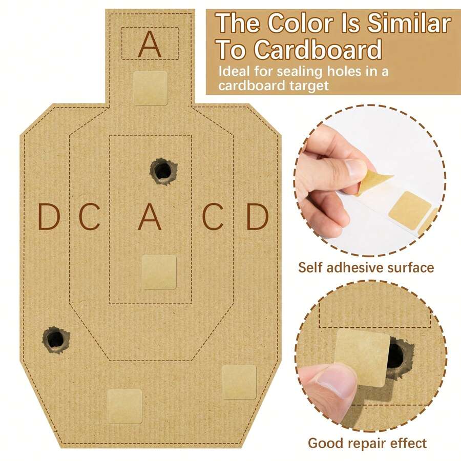 1000Pcs Square Target Pasters- Self-Adhesive Target Stickers - Shooting ...