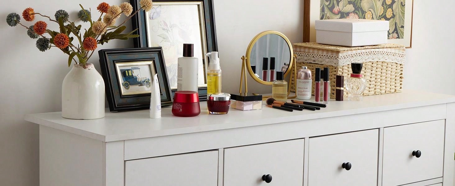 Raybee Dresser, Dresser For Bedroom With 10 Drawers And Smooth Metal ...