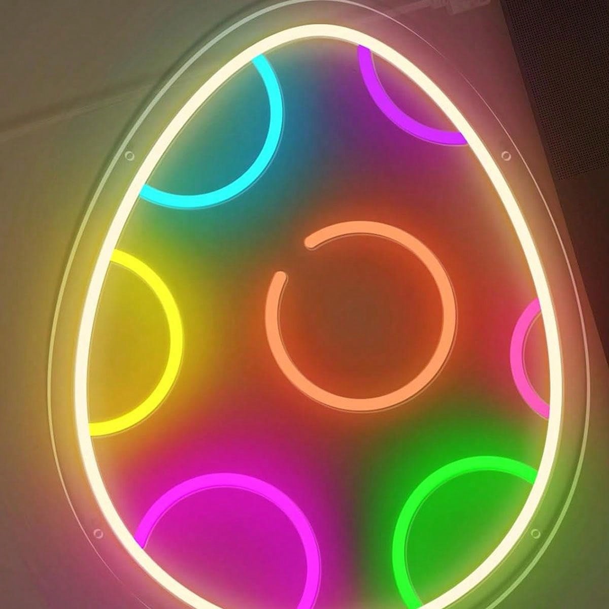 Easter Egg Neon Sign For Easter Party Decor, Easter Egg LED Sign ...
