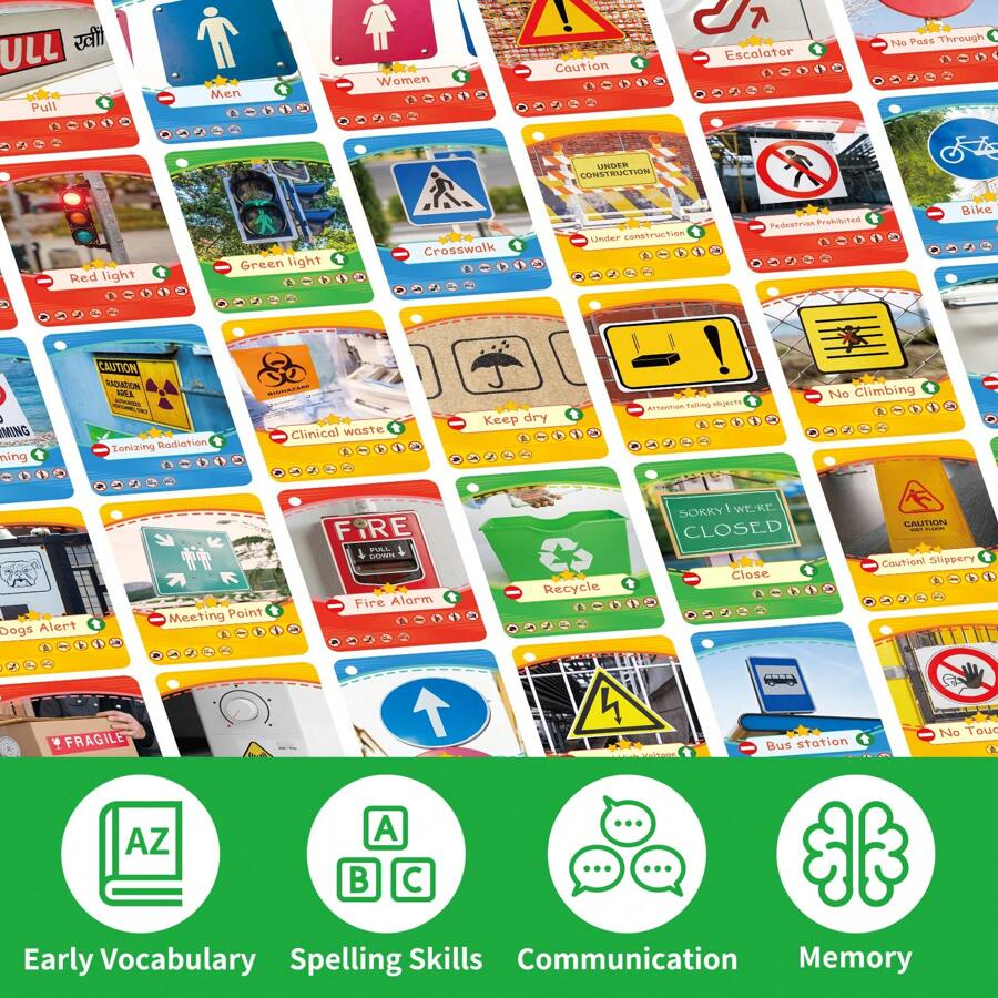 50Pcs Career Flash Cards, Double Sides Flash Cards For Kids, Career ...