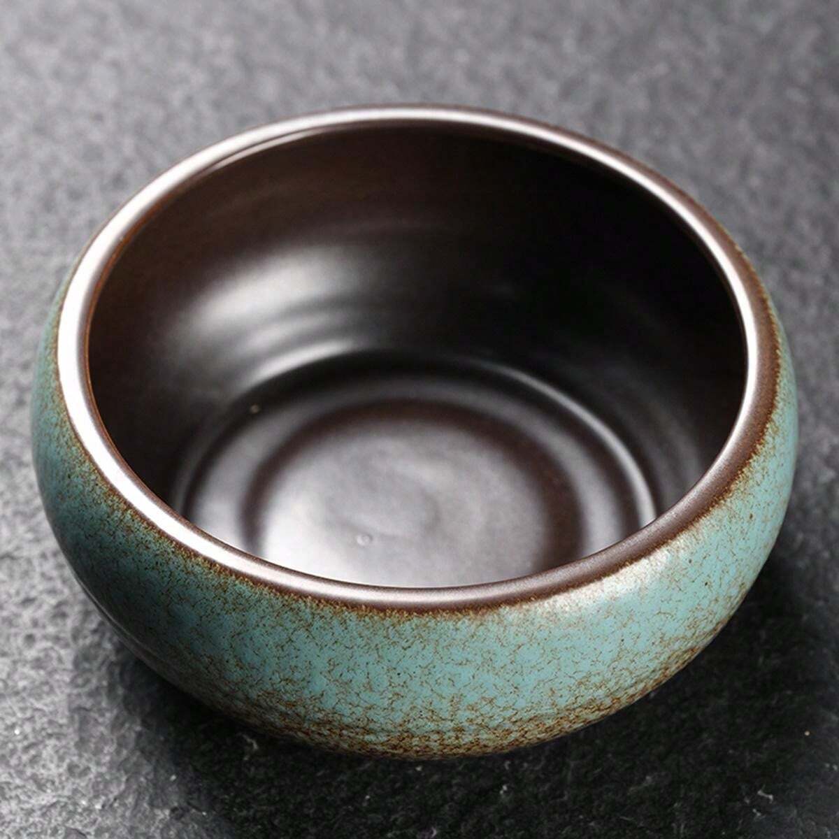 Yao Bian Ceramic Tea Wash Cup Holder Tea Residue Bowl, Chinese-Style ...