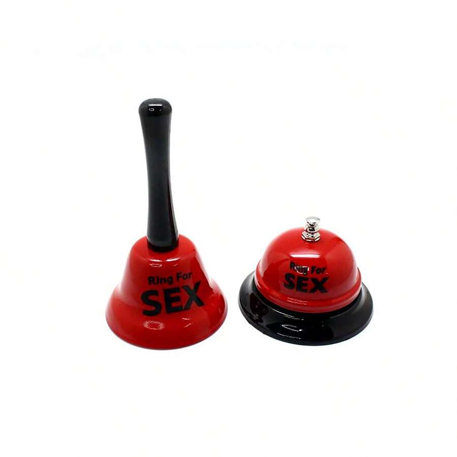 2 Style Metal Hand Shaker Bell Caller Bell Call Erotic Couple Make Call ...