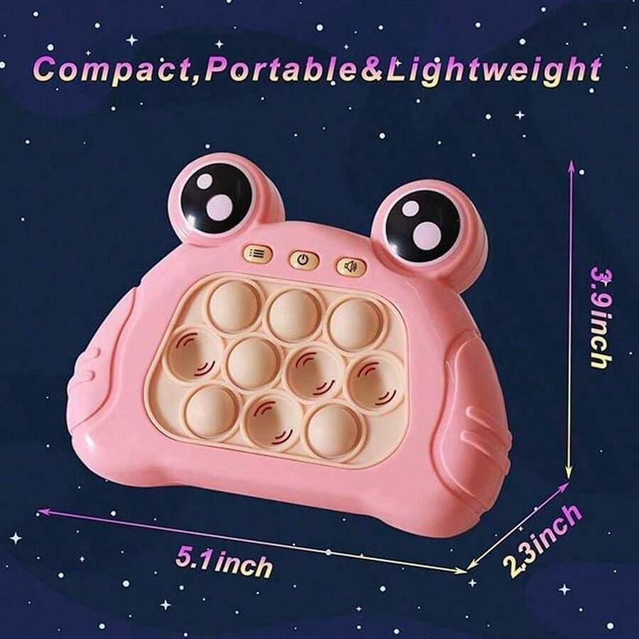 LLESSOO Fast Push Game Fidget Toys Pop Game Handheld Bubble Game Console Light Up Pop Game ...