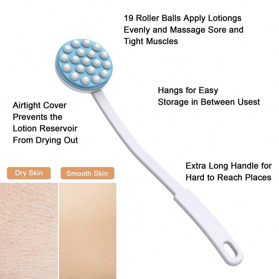 1 Piece Body Brush, Long Handle Lotion Ointment Applicator For Head ...