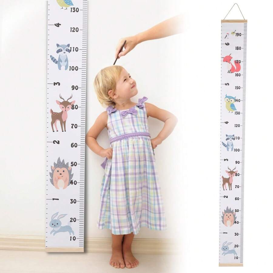 Children Height Measuring Growth Chart Wall Ruler Grow Measurement ...