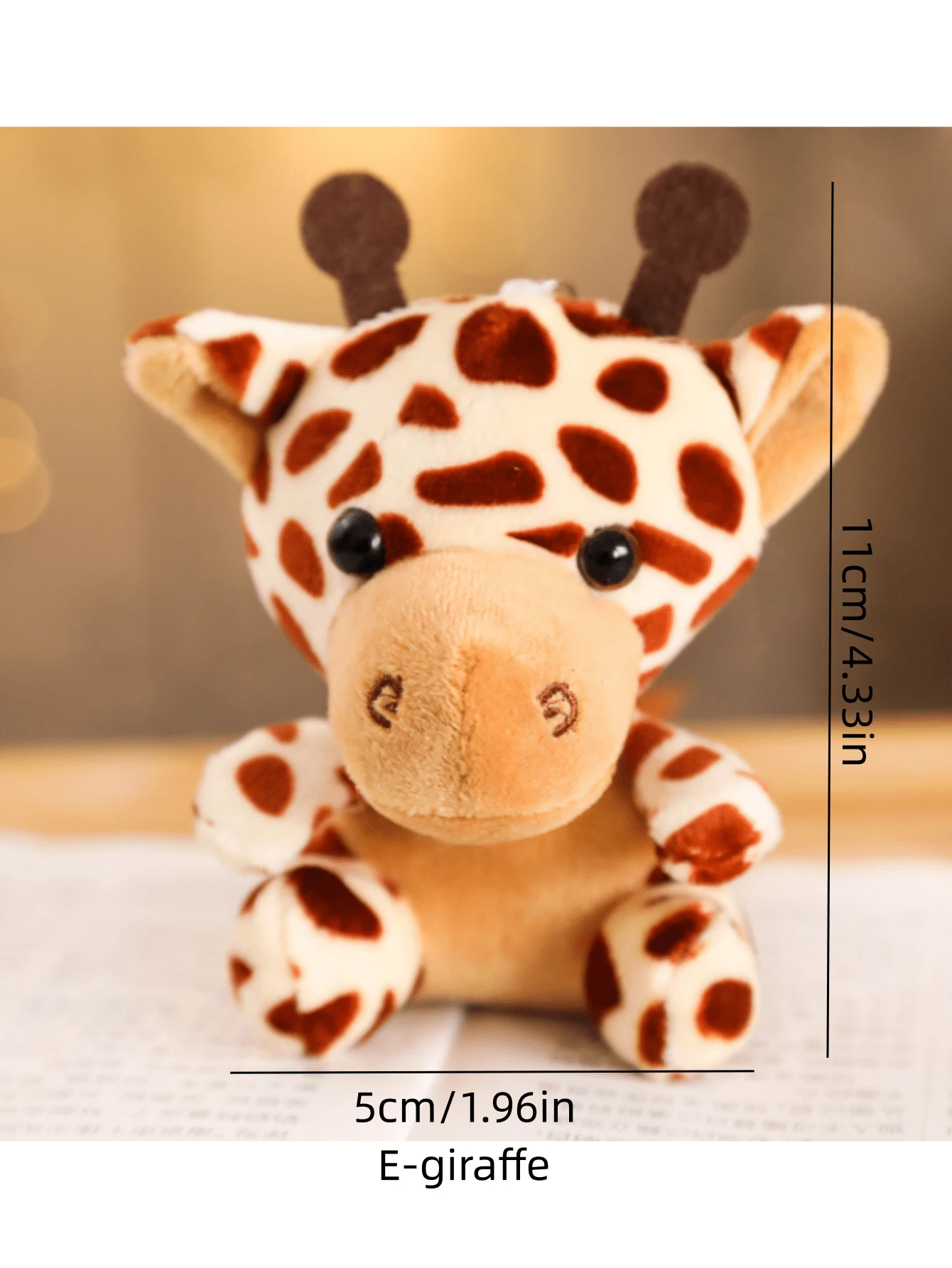 1pc Cute Stuffed Forest Animal Ornament (Lion, Elephant, Monkey, Deer ...