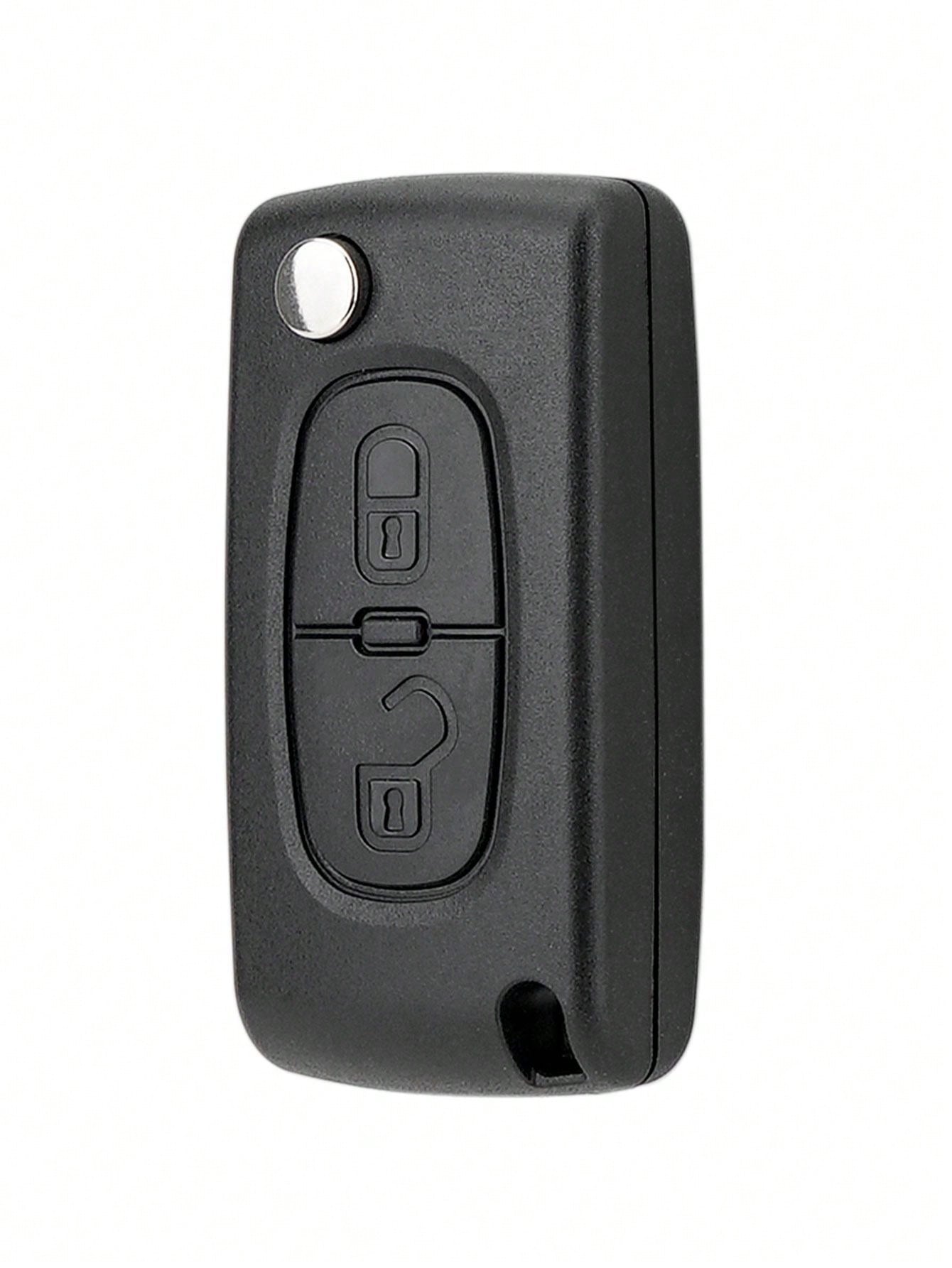 2 Buttons Flip Key Fob Shell Case Replacement For Peugeot 107 207 307 ...