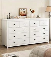 Raybee Dresser, Dresser For Bedroom With 10 Drawers And Smooth Metal ...