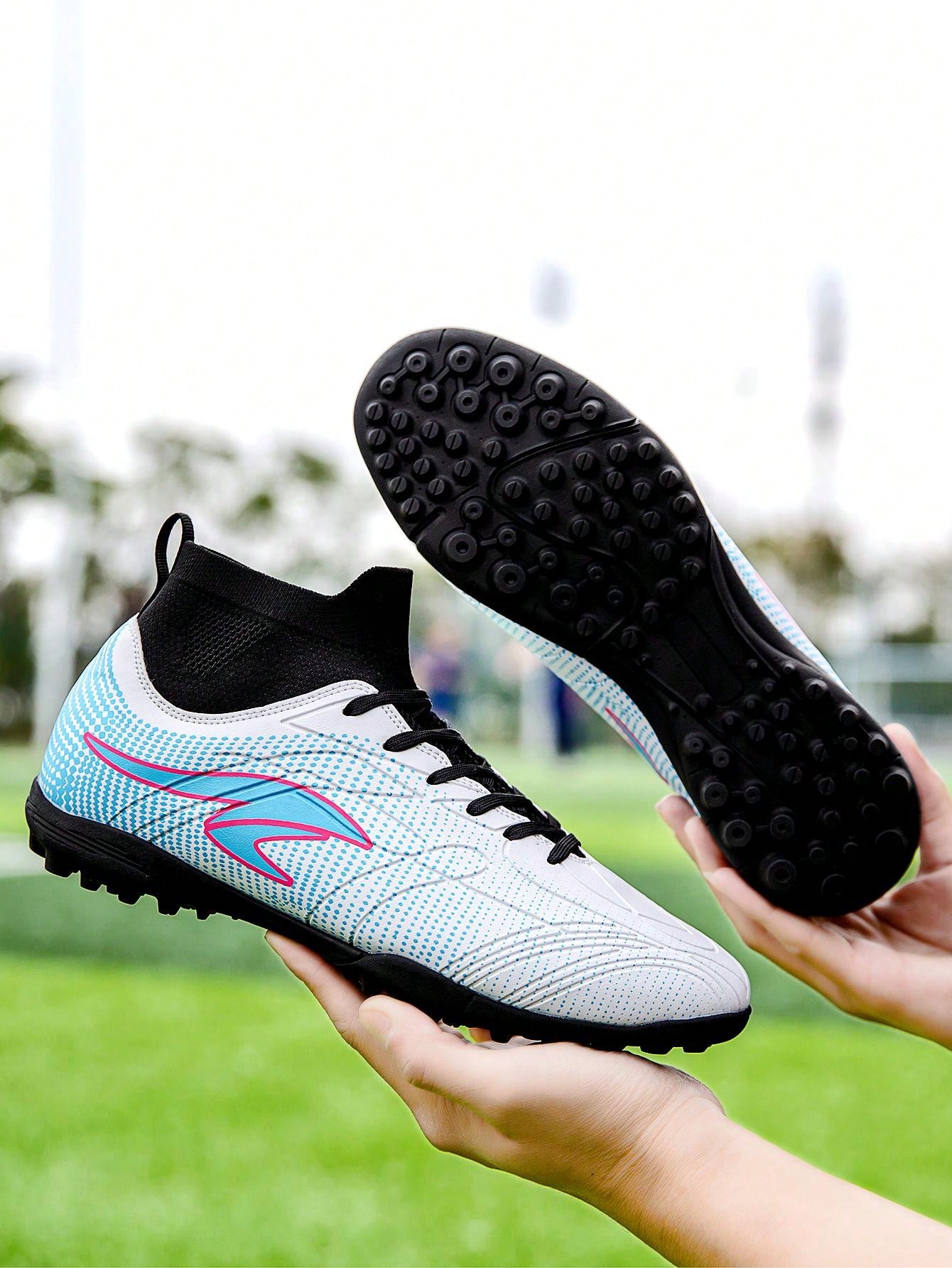 Professional Men's High Top Anti-Slip Football Shoes With Breathable ...