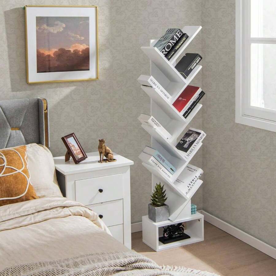 Librería en forma de árbol, estantería de 10 niveles con cajón ...