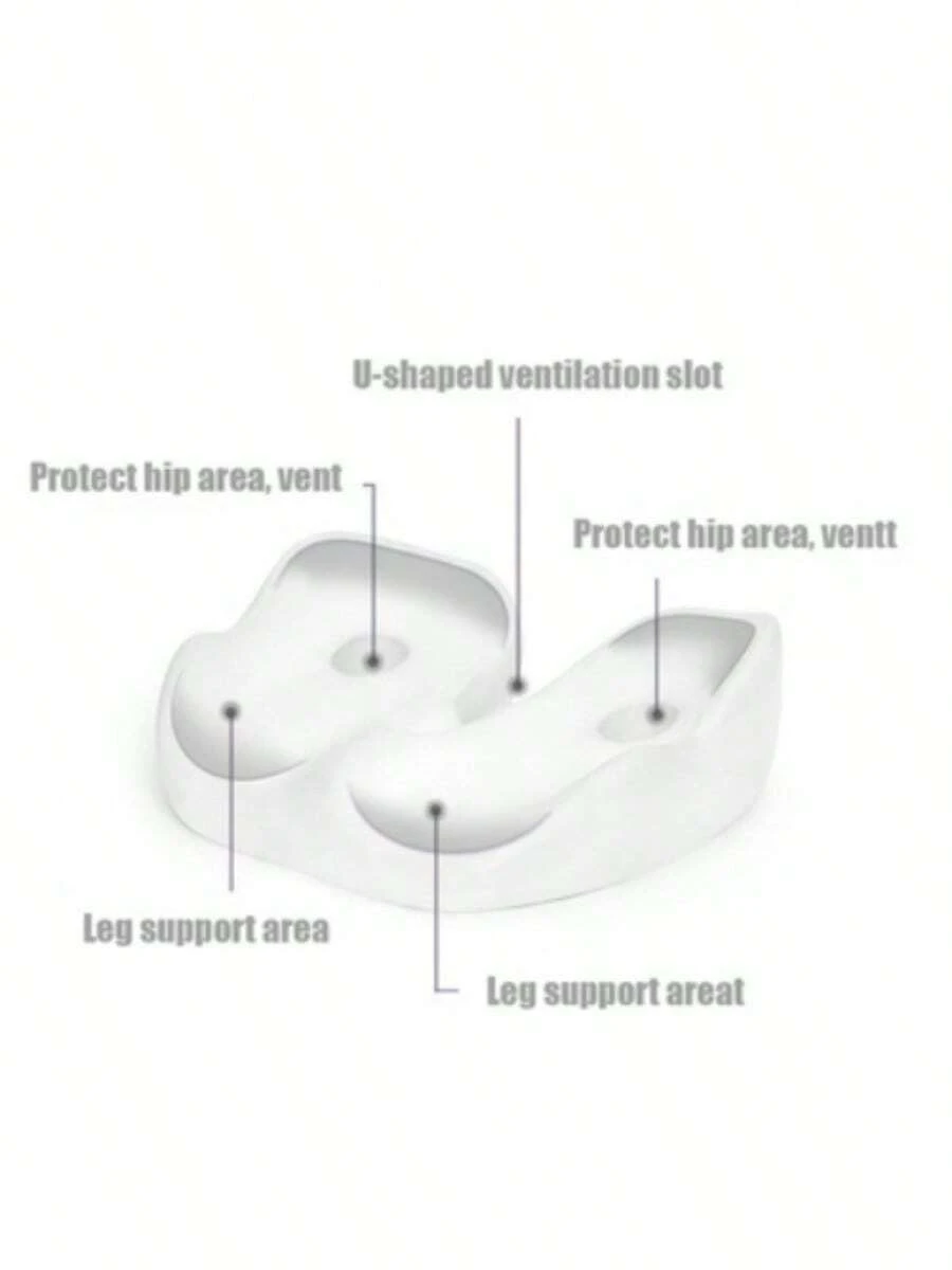 1pc Memory Foam Sit Bone Relief Seat Cushion For Butt Lower Back ...