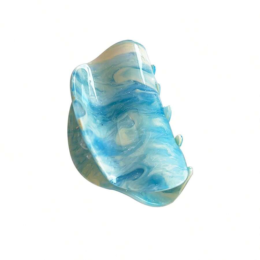 Stylish Ink Black Gold Blue Galaxy Oil Painting Hair Clip For Women's ...