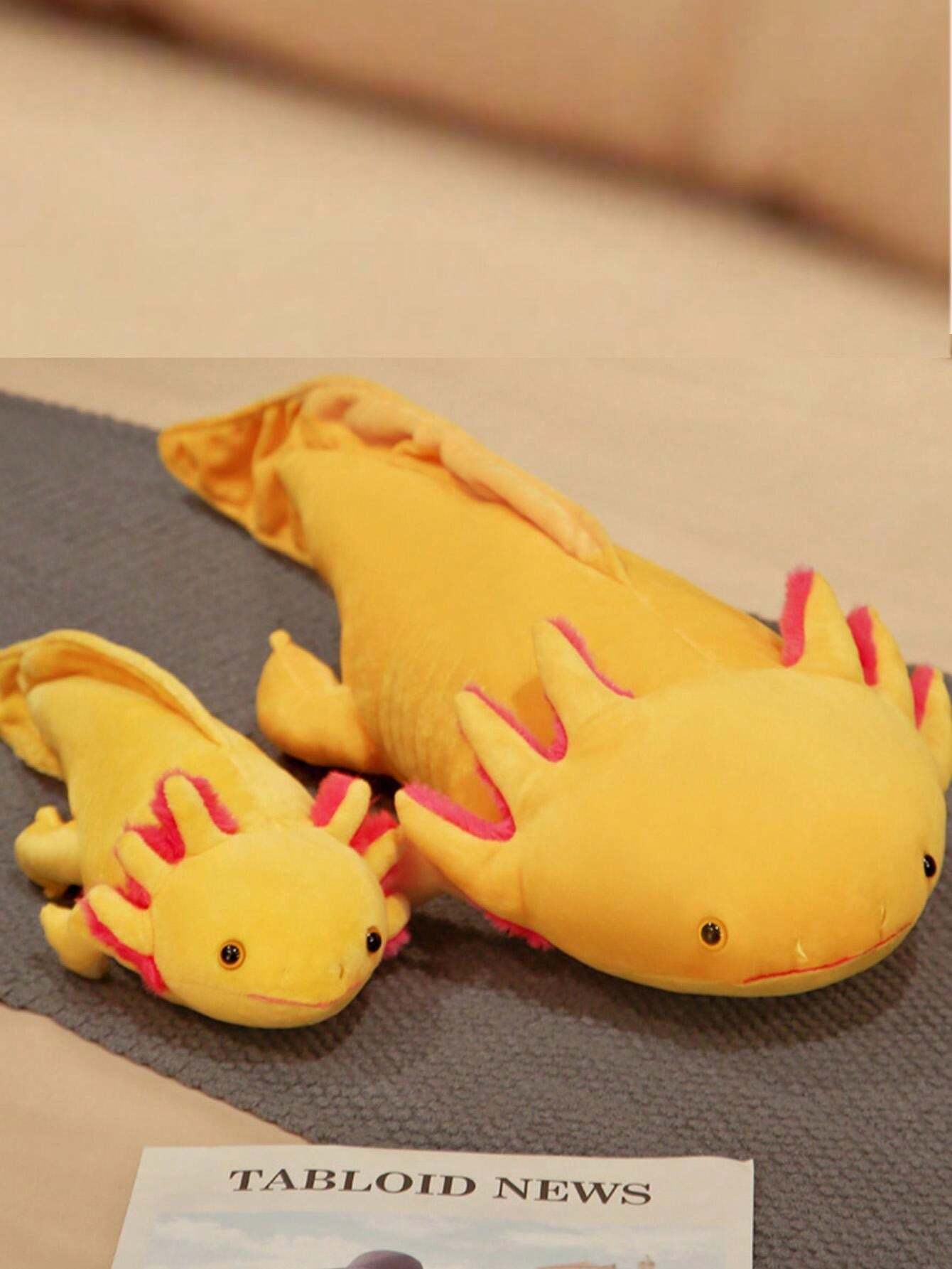 2 Sizes Cartoon Axolotl Plush Axolotl Plush Realistic Ambystoma Creepy ...