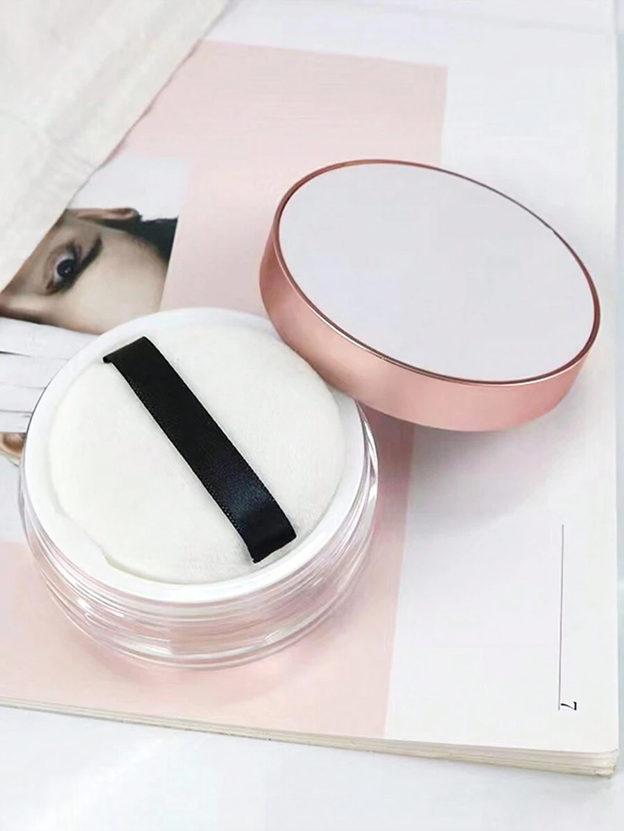 1 Pc Empty Refillable Makeup Powder Container Loose Powder Container ...