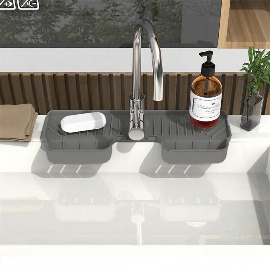 1 stuk Vaatdoek & Spons , Wasbak Spetter Bewaker , Silicone Kraan ...