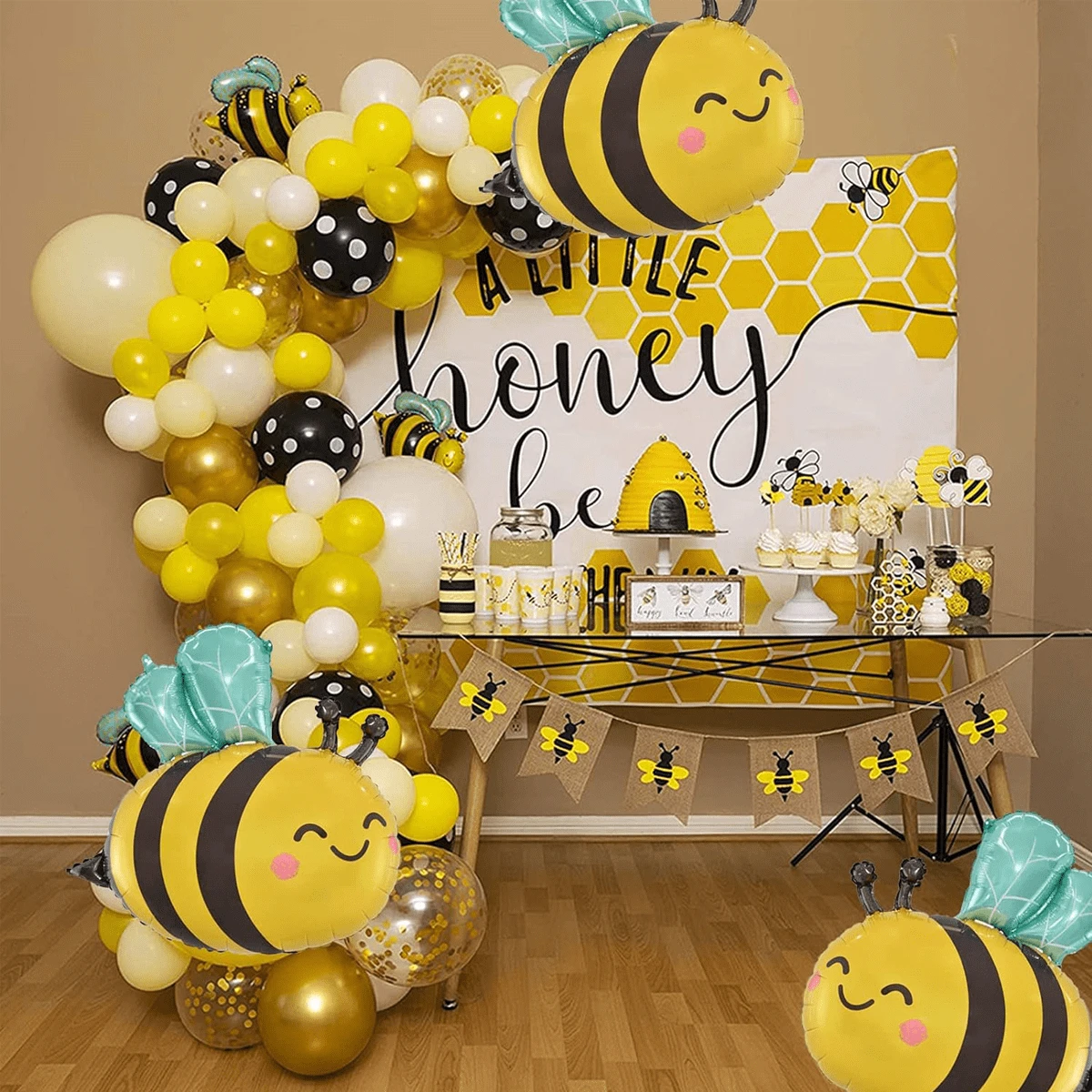 4 Paquetes De Globos De Abeja, Suministros De Decoración De Fiesta De ...