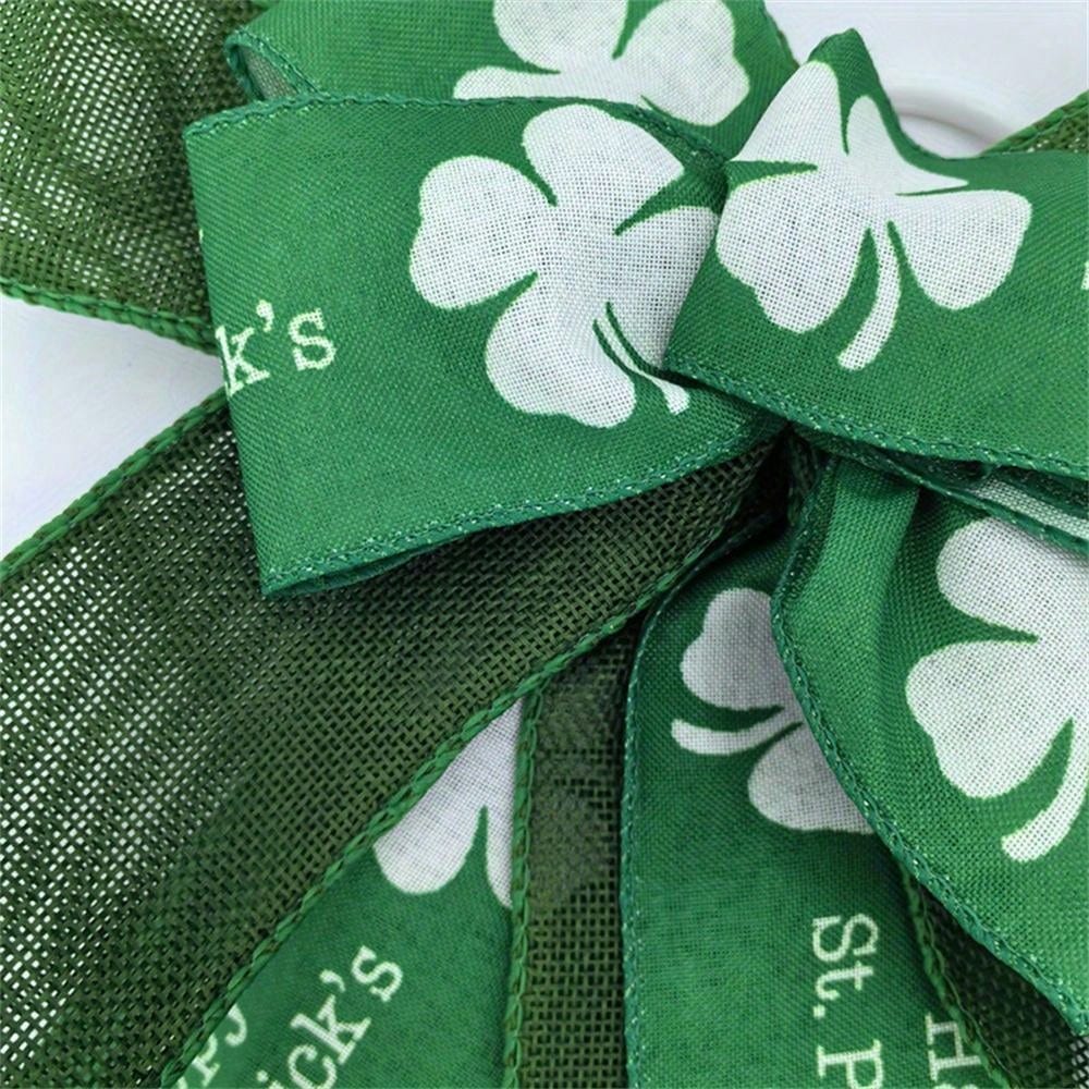 1pc Large St. Patrick's Day Bows For Wreaths, St Patrick's Wreath Bows ...