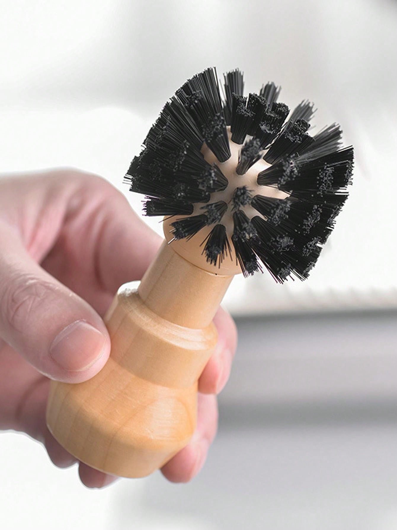 1pc Vintage Style Wooden Handle Cleaning Brush With Plastic Bristles ...
