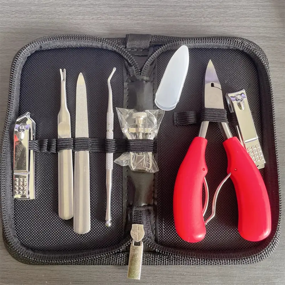 7 Piece Set Of Red Ingrown Toenail Pedicure Kit Ingrown Toenail Removal ...