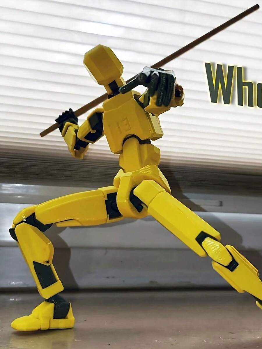 13 Joints Movable And Action Doll, Full Body 3D Printing Fake Man Toy ...