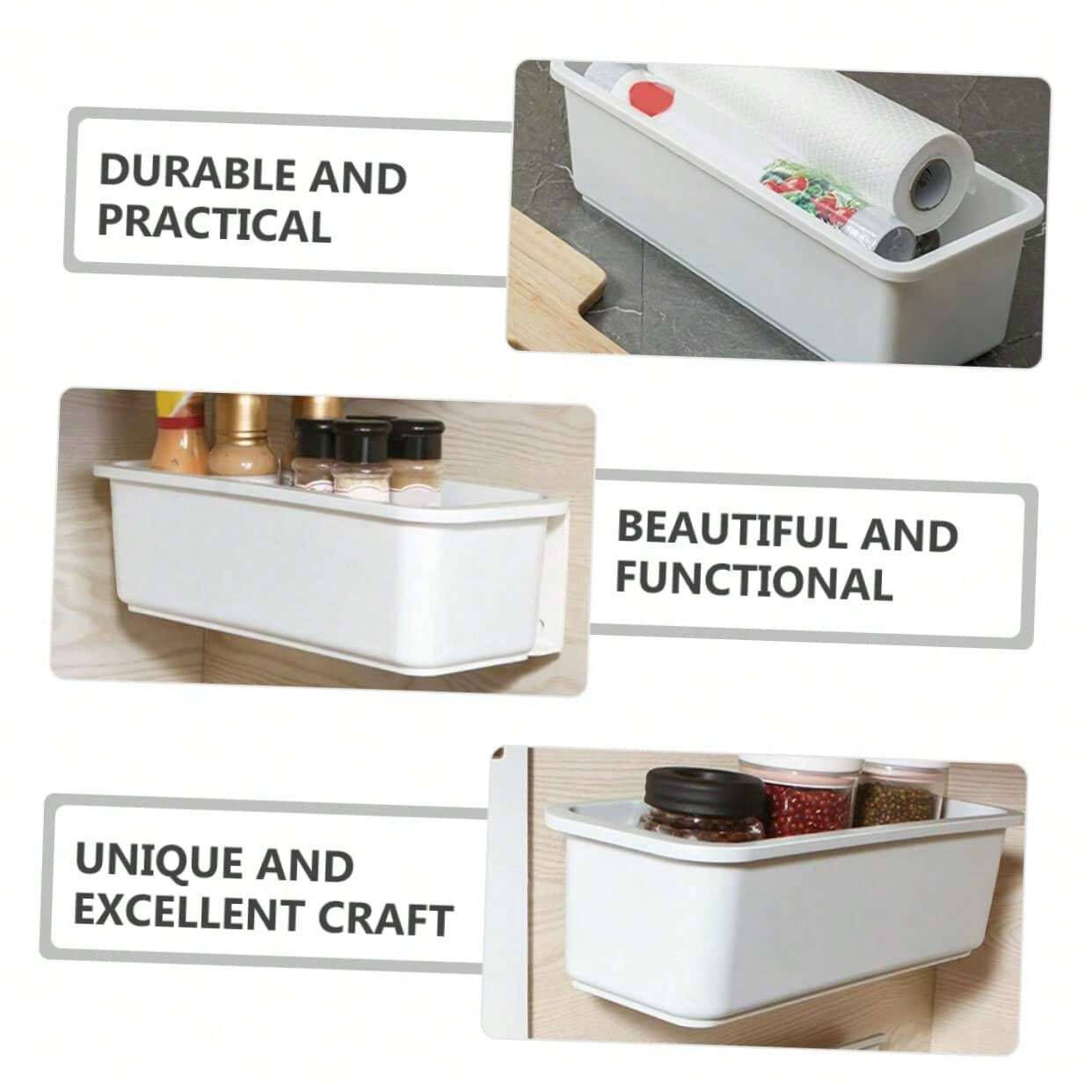 Pull-Out Storage Box Storage Stand Plastic Storage Organizer Bathroom ...
